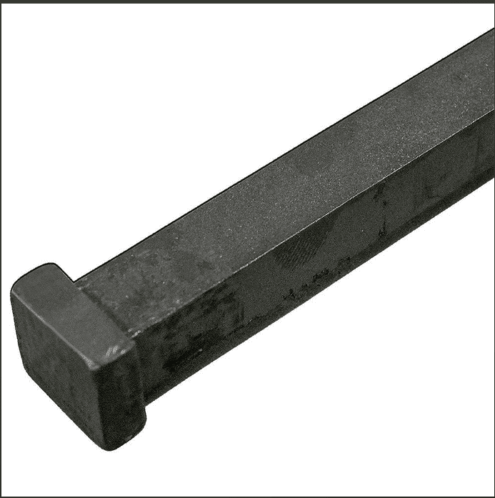 1" SQUARE AXLE WITH NUT - Tri-L Manufacturing